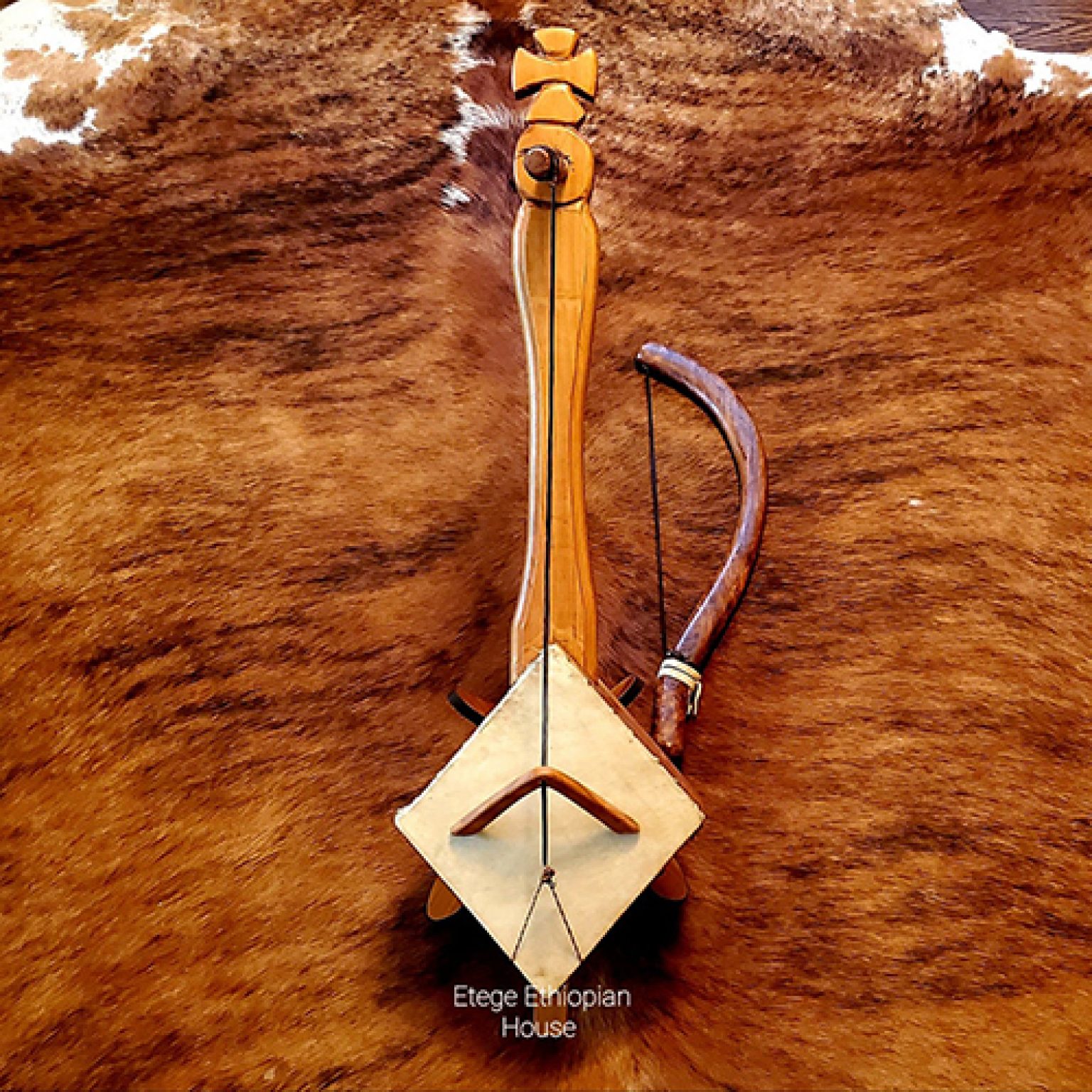Masinko- Hand Made Ethiopian string Instrument with Foldable Portable ...