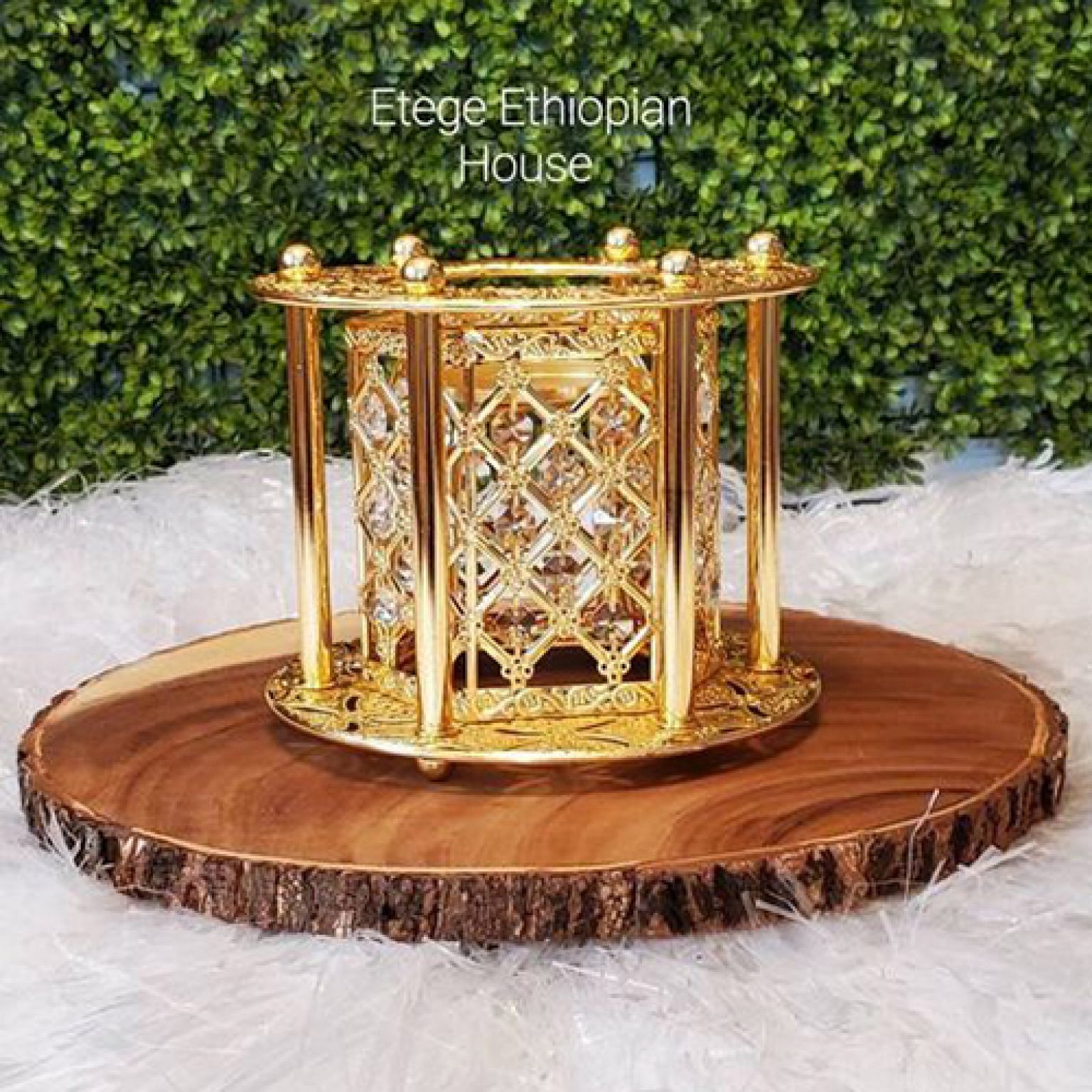 Circular Ethiopian Eritrean Rekebot Cultural Coffee Serving Table Set ...